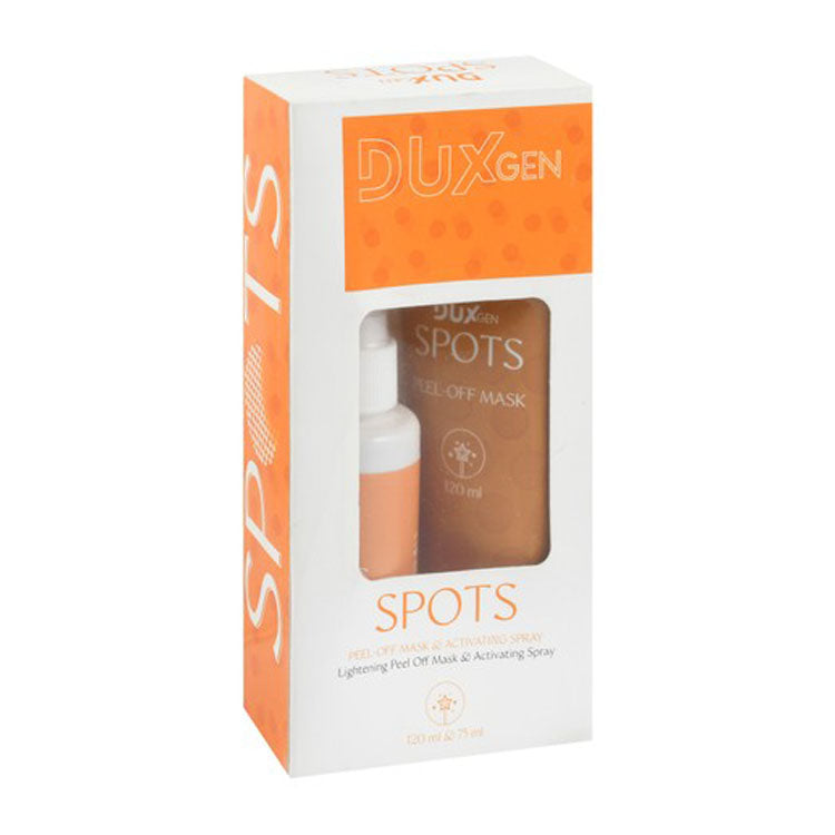 Duxgen Spots Lightening Peel-Off Face Mask (120ml) & Activating Spray ...