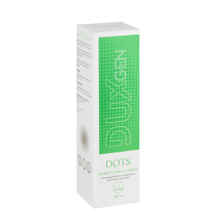 Duxgen Dots Hydro Foaming Facial Cleanser for Combination, Oily & Acne ...