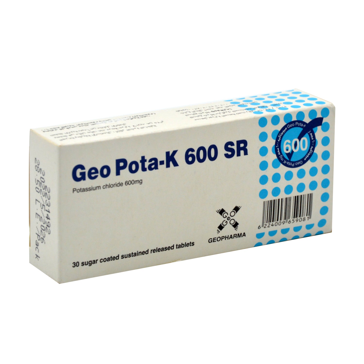 Geo Pota-K 600mg Potassium Chloride Tablets – Lotus Pharmacies