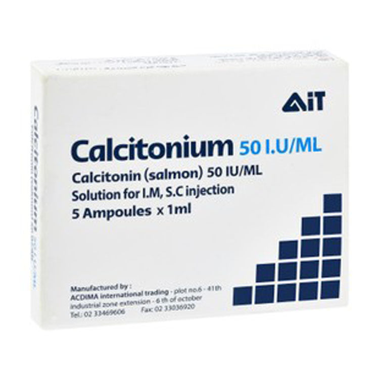 Calcitonium 50 IU/ml Calcitonin Solution Ampoules for Intramuscular ...