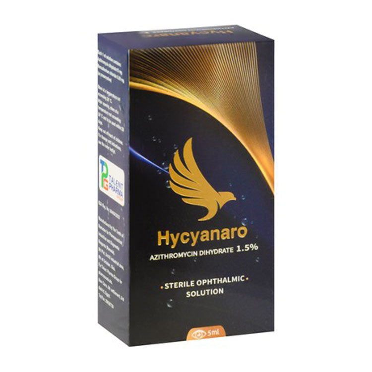 Hycyanaro Sterile 1.5% Azithromycin Dihydrate Ophthalmic Solution 5 ml ...